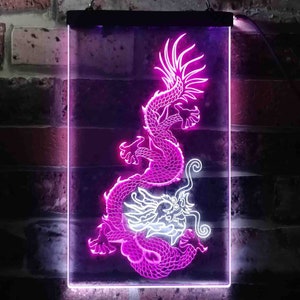 Chinese Dragon Tattoo Decoration Dual Color LED Neon Sign St6-j0340 - Etsy