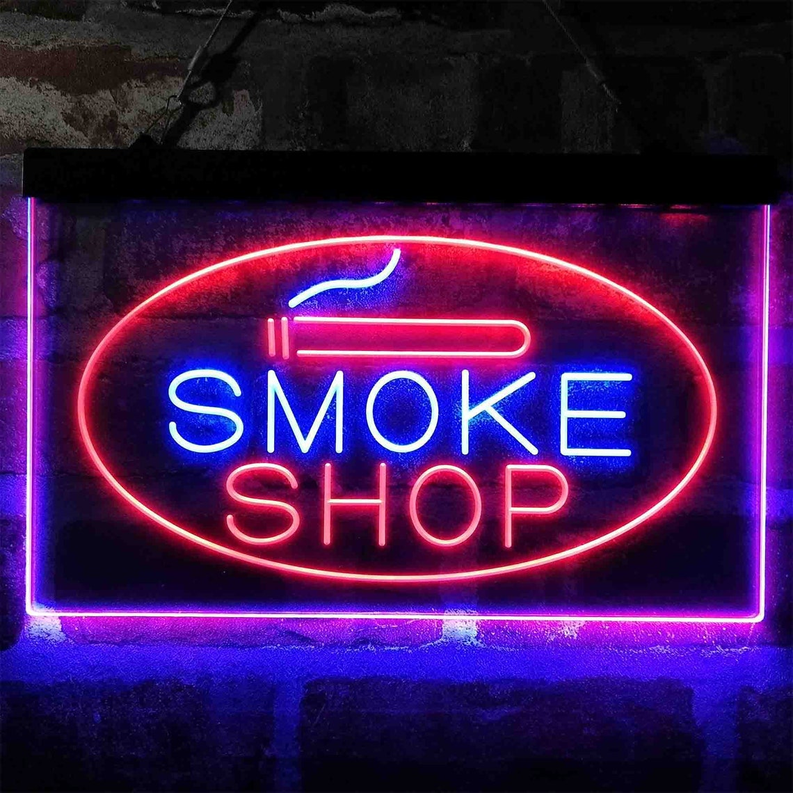 Smoke Shop Cigarette Room Dual Color LED Neon Sign st6-i4034 | Etsy