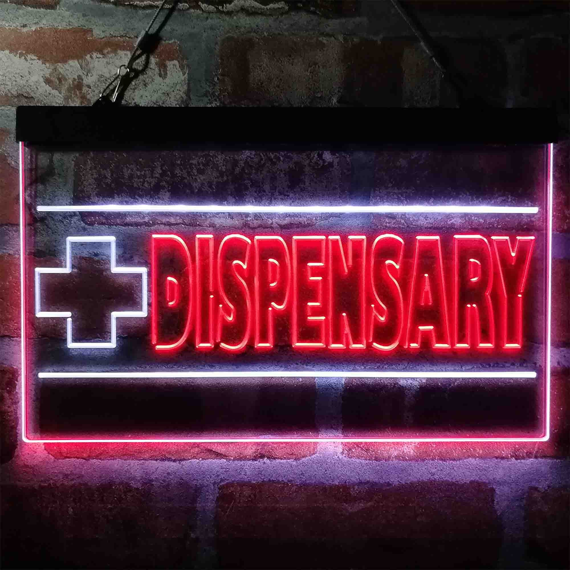 Dispensary Store Cross Display Dual Color LED Neon Sign | Etsy