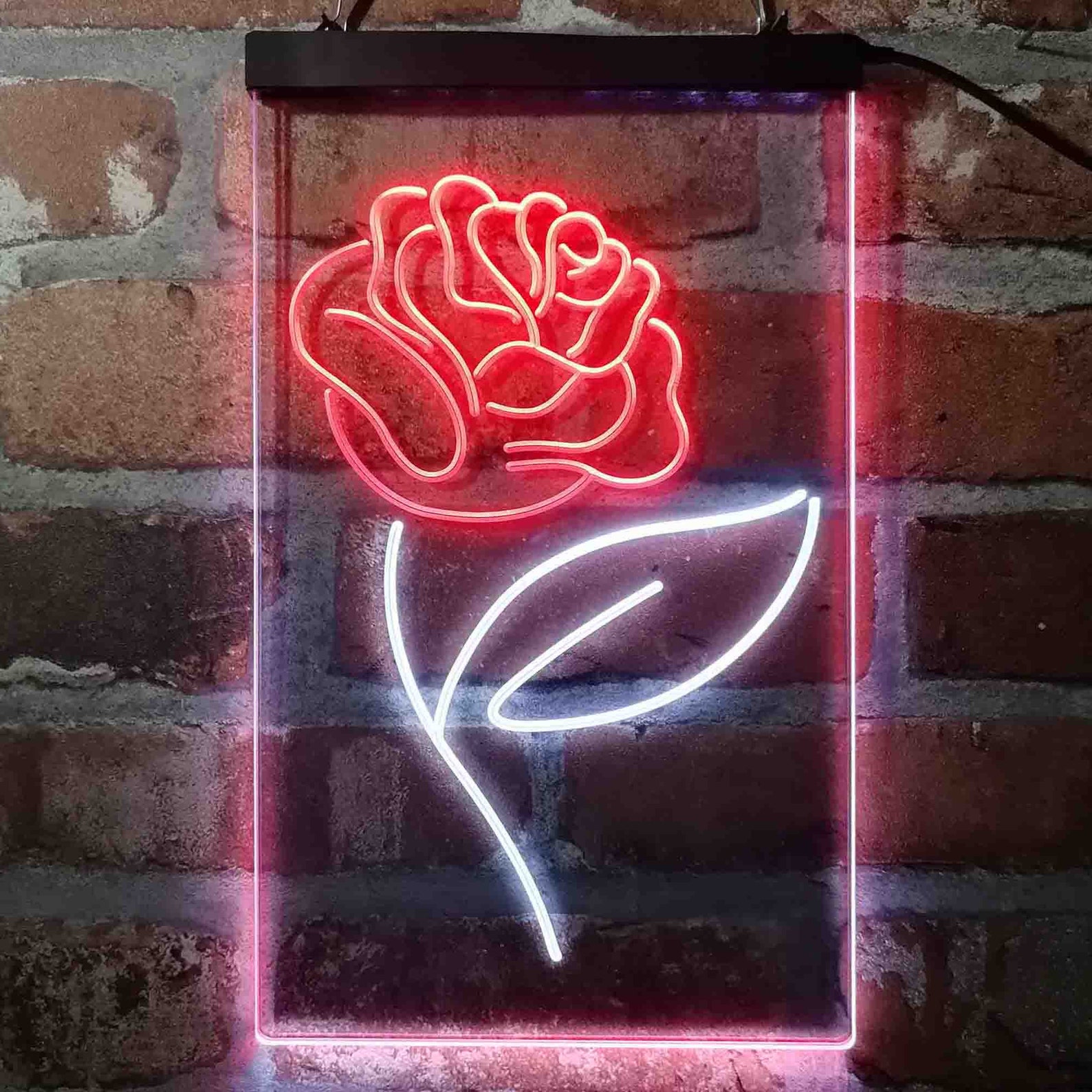 Rose Flower Bedroom Display Dual Color LED Sign St6-i4071 | Etsy