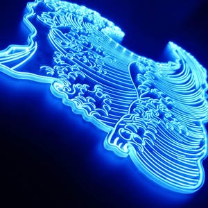 Custom Edge Lit Neon LED Sign, Custom Your Own Night Light Wall Decor ...