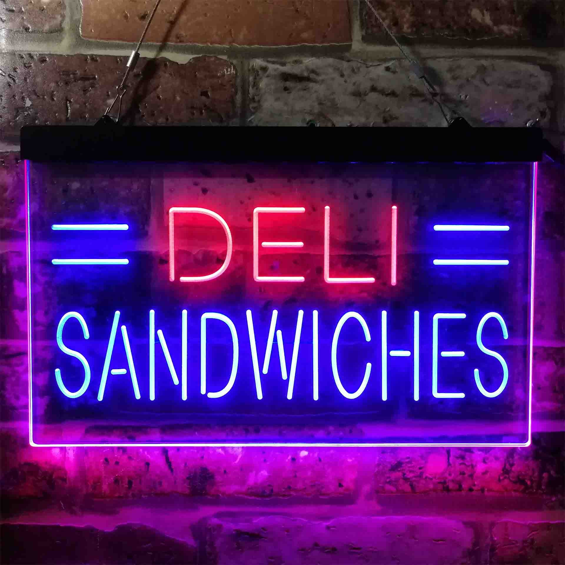 Deli Sandwiches CafÃ© Dual Color LED Neon Sign st6-i3887 | Etsy
