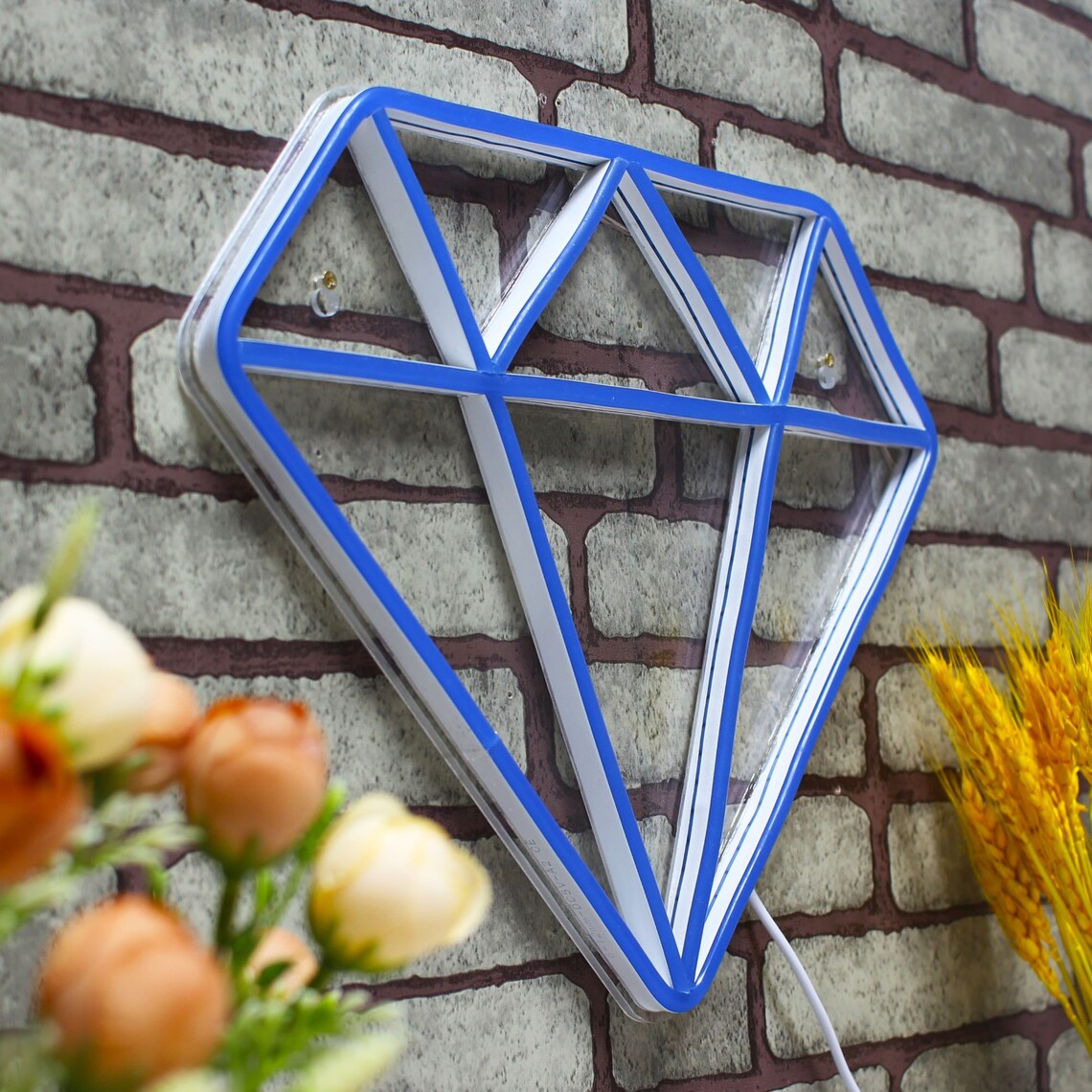 Diamond Decoration Flex Silicone LED Neon Sign St16-fnu0055 - Etsy