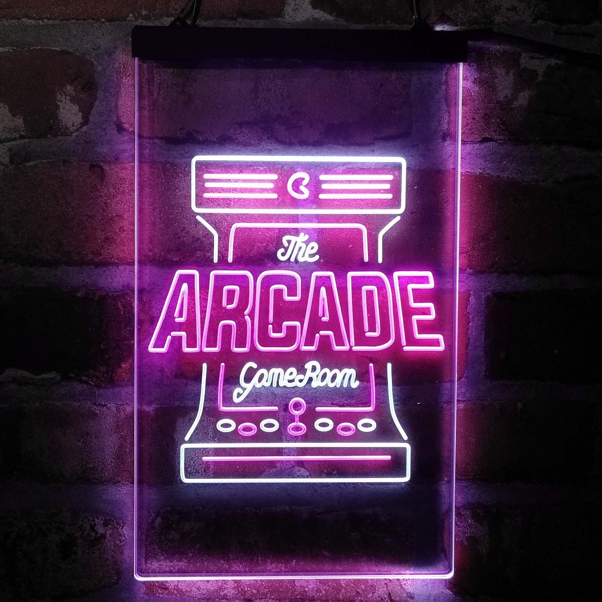 The Arcade Game Room Console Dual Color LED Sign St6-i4135 | Etsy