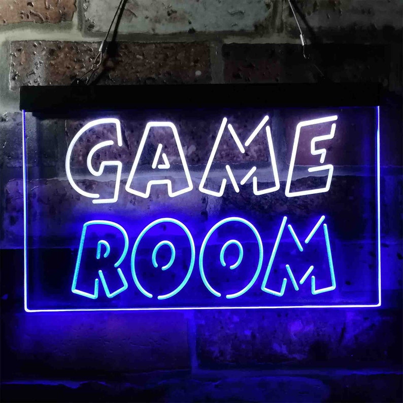 Game Room Wording Text Dual Color LED Neon Sign St6-i3950 - Etsy