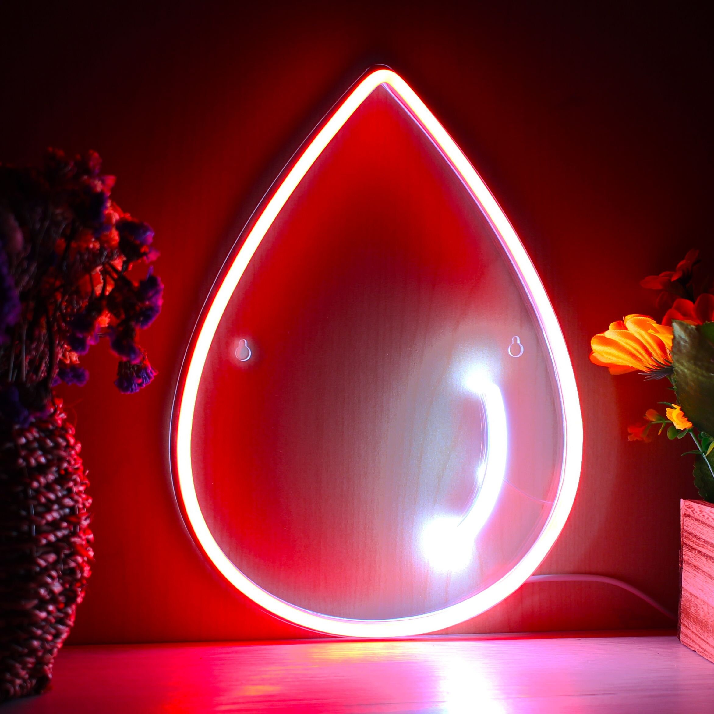 Water Droplet Decoration Flex Silicone LED Neon Sign | Etsy