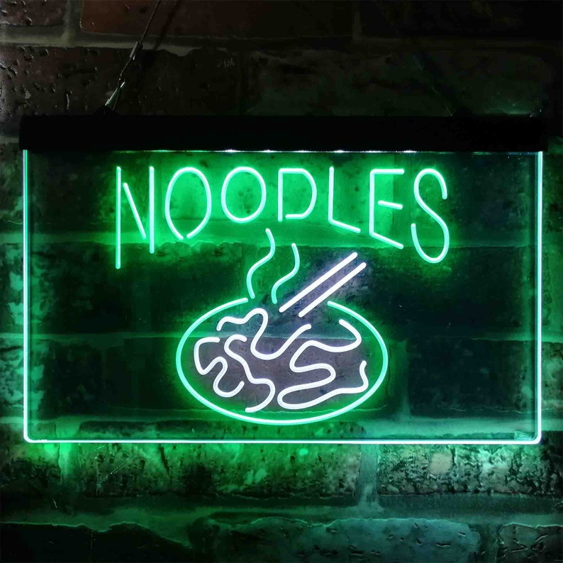 Noodles Fire Snack Shop Dual Color LED Neon Sign St6-i3855 - Etsy