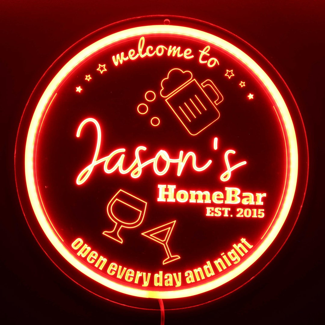 Open Every Day and Night Home Bar Decor Ultra-bright Lite LED Neon ...