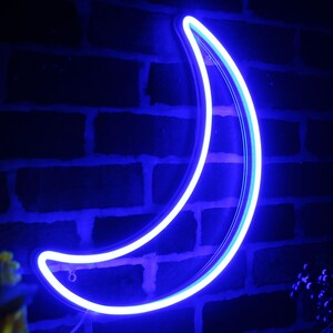 Moon Space Kid Room Flex Silicone LED Neon Sign St16-fnu0004 - Etsy