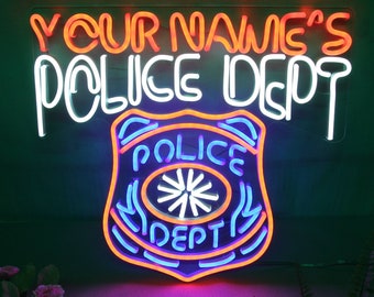 Police Department Neon Sign - Etsy