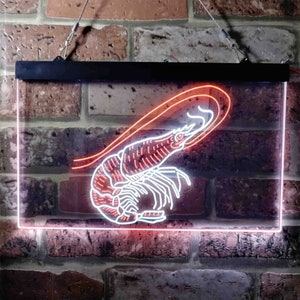 Shrimp Seafood Ocean Display Dual Color LED Neon Sign St6-i3722 - Etsy