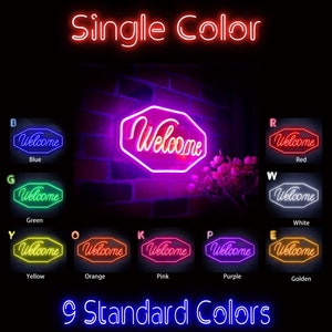 Welcome Decoration Flex Silicone LED Neon Sign St16-fnu0403 - Etsy