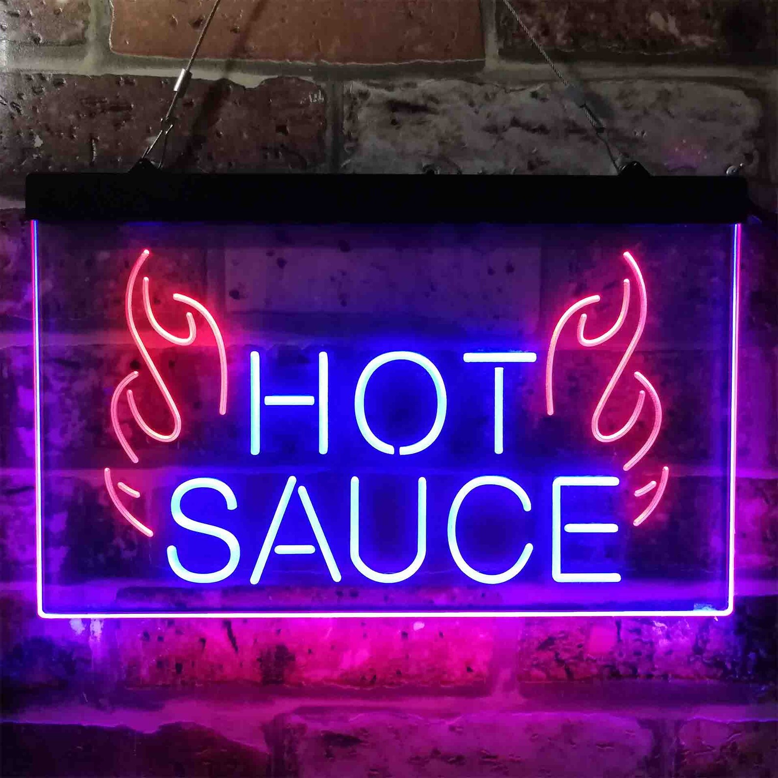 Hot Sauce Dual Color LED Neon Sign St6-i3890 | Etsy