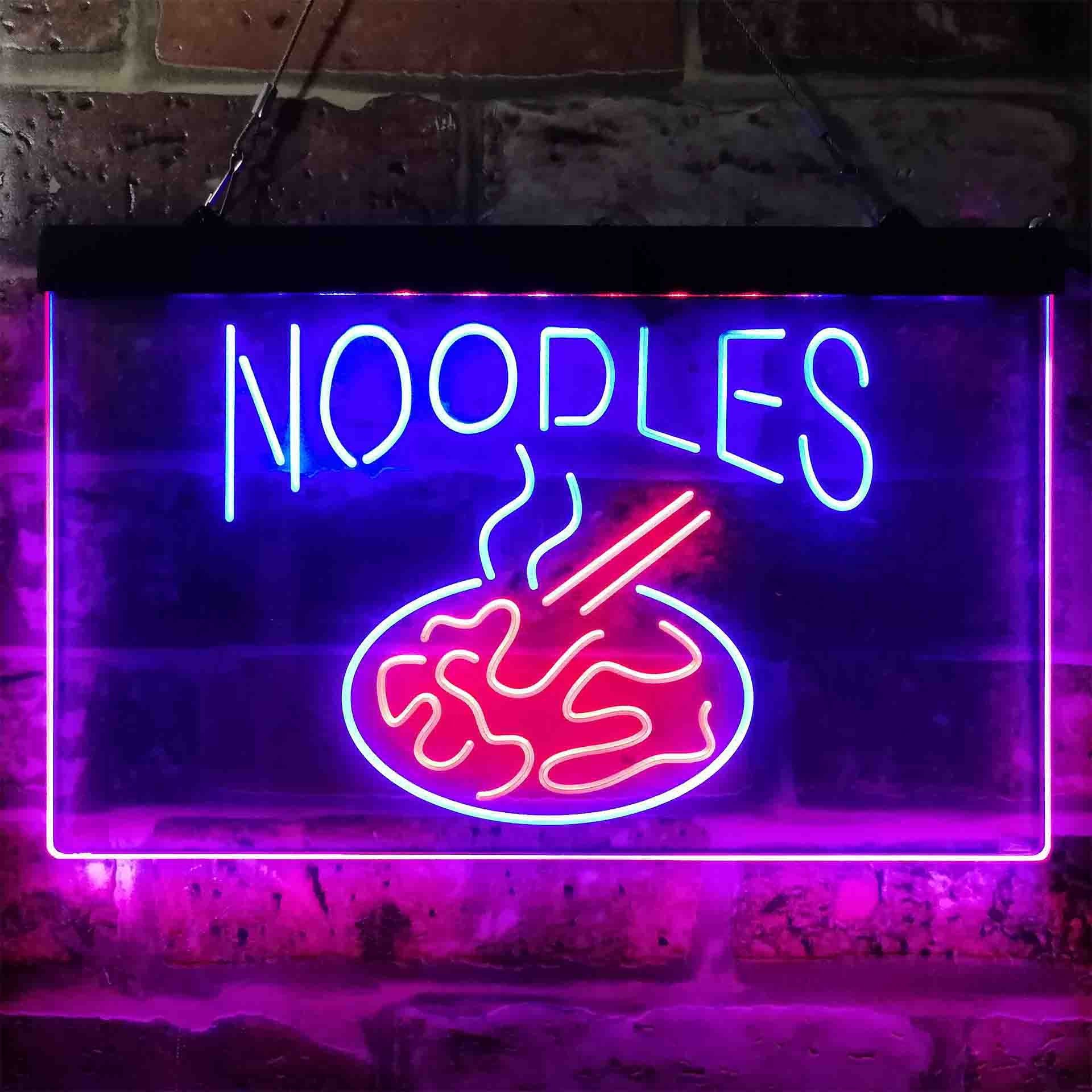 Noodles Fire Snack Shop Dual Color LED Neon Sign st6-i3855 | Etsy
