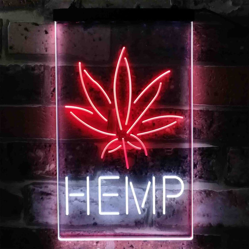 Hemp Leaf Dual Color LED Neon Sign St6-i3828 - Etsy