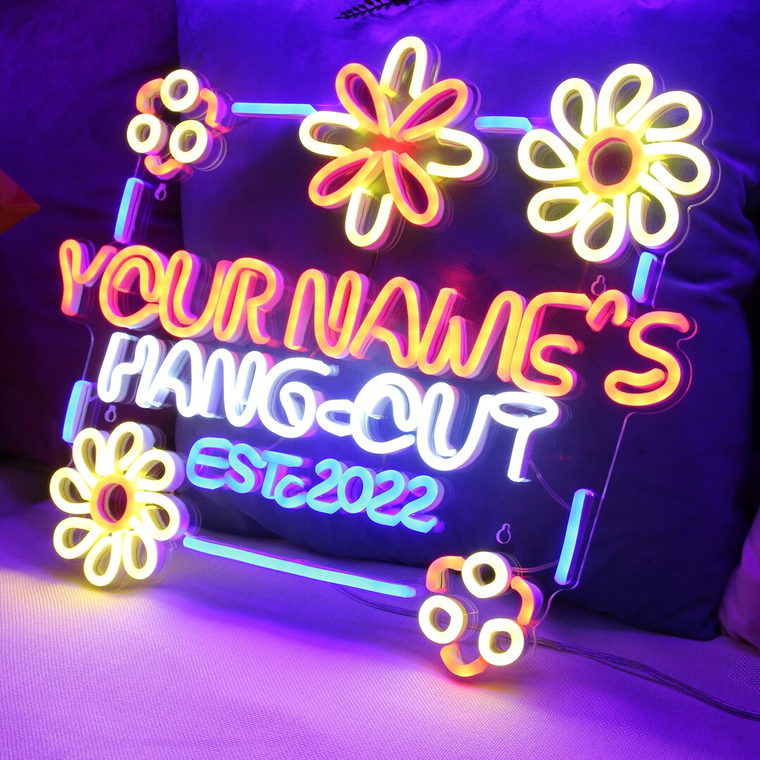 Name Personalized Hang-out Man Cave Extra-large Ultra-bright LED Neon ...