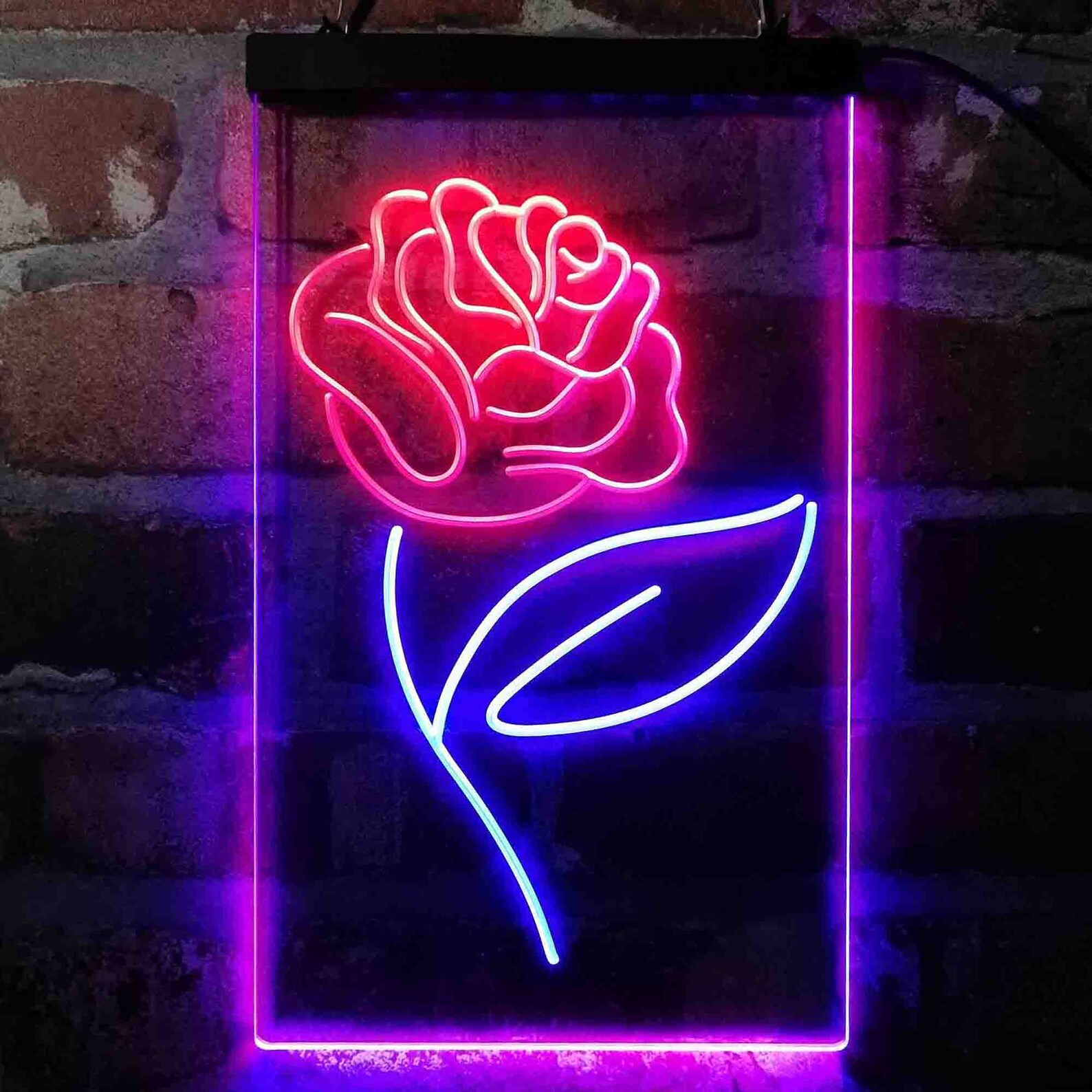 Rose Flower Bedroom Display Dual Color LED Sign St6-i4071 | Etsy