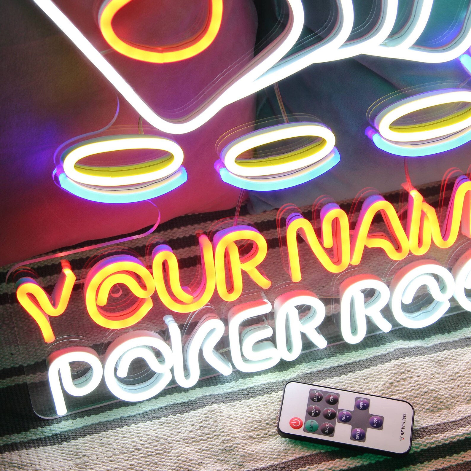 Name Personalized Poker Room Casino Extra-large Ultra-bright LED Neon ...