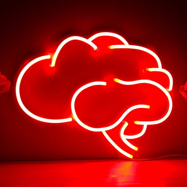 Neon Brain Light - Etsy