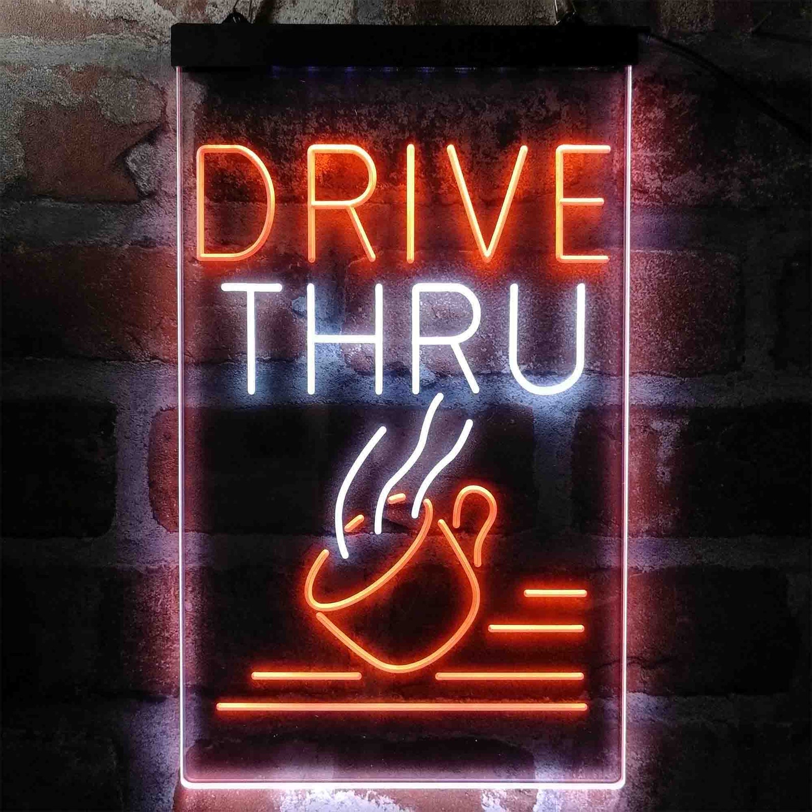 Drive Thru Coffee Dual Color LED Sign St6-i3995 - Etsy