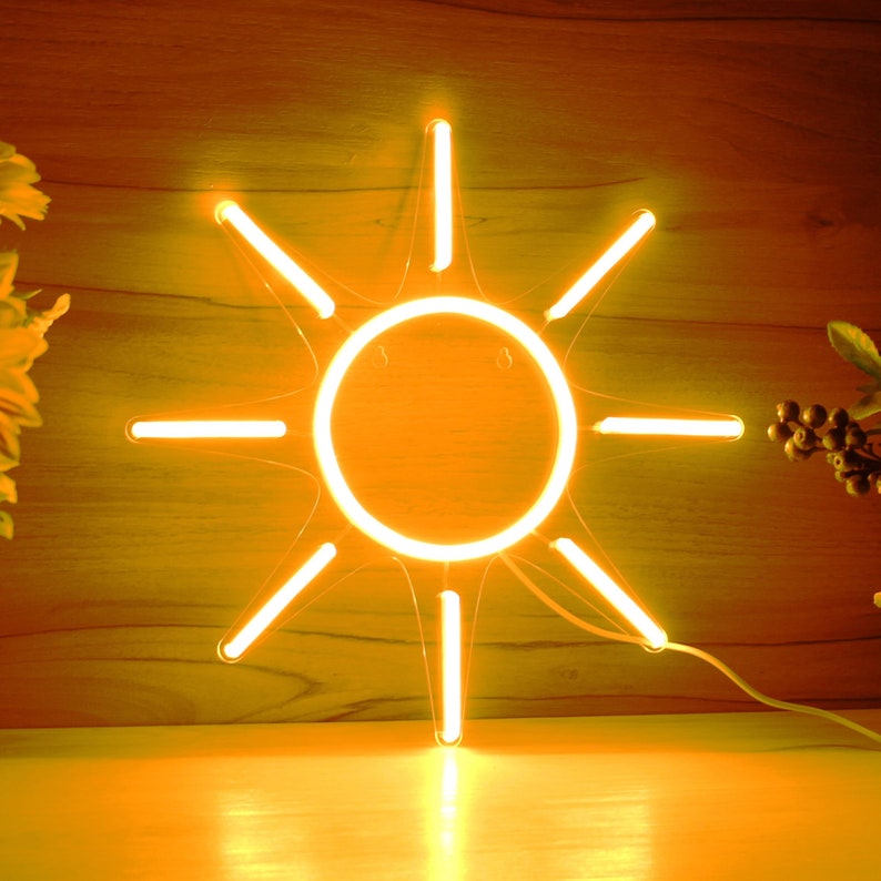 Sun Bright Room Decoration Flex Silicone LED Neon Sign - Etsy