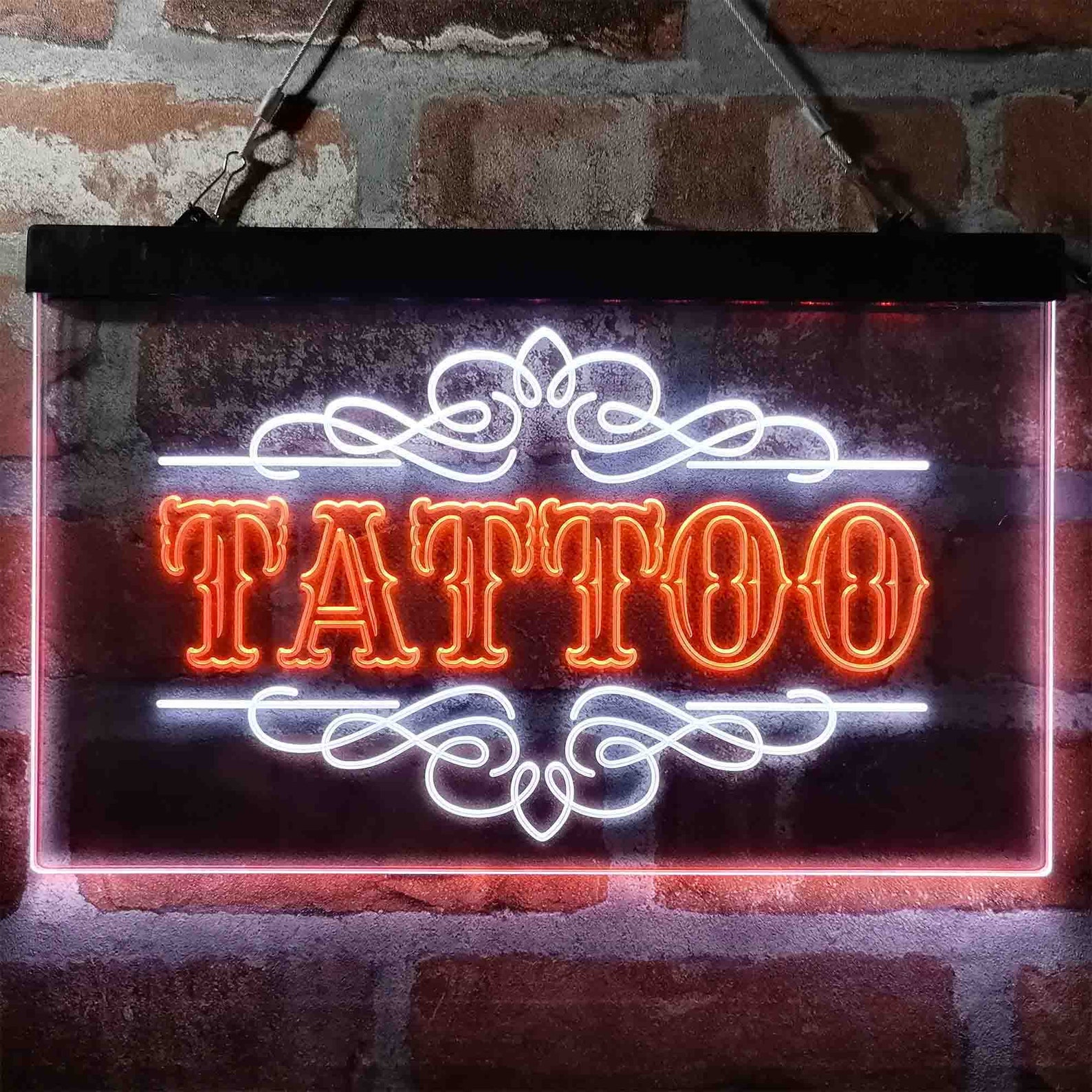 Tattoo Art Decoration Display Dual Color LED Neon Sign - Etsy