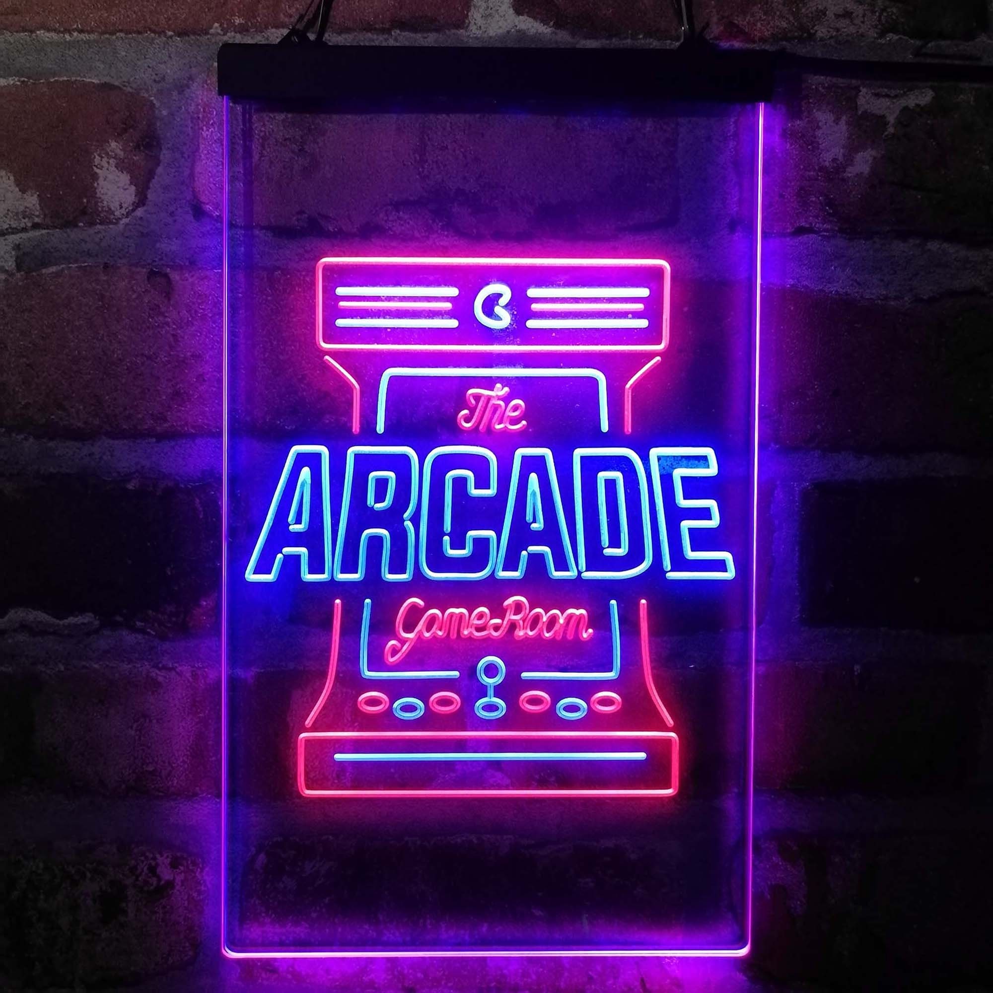 The Arcade Game Room Console Dual Color LED Sign St6-i4135 | Etsy