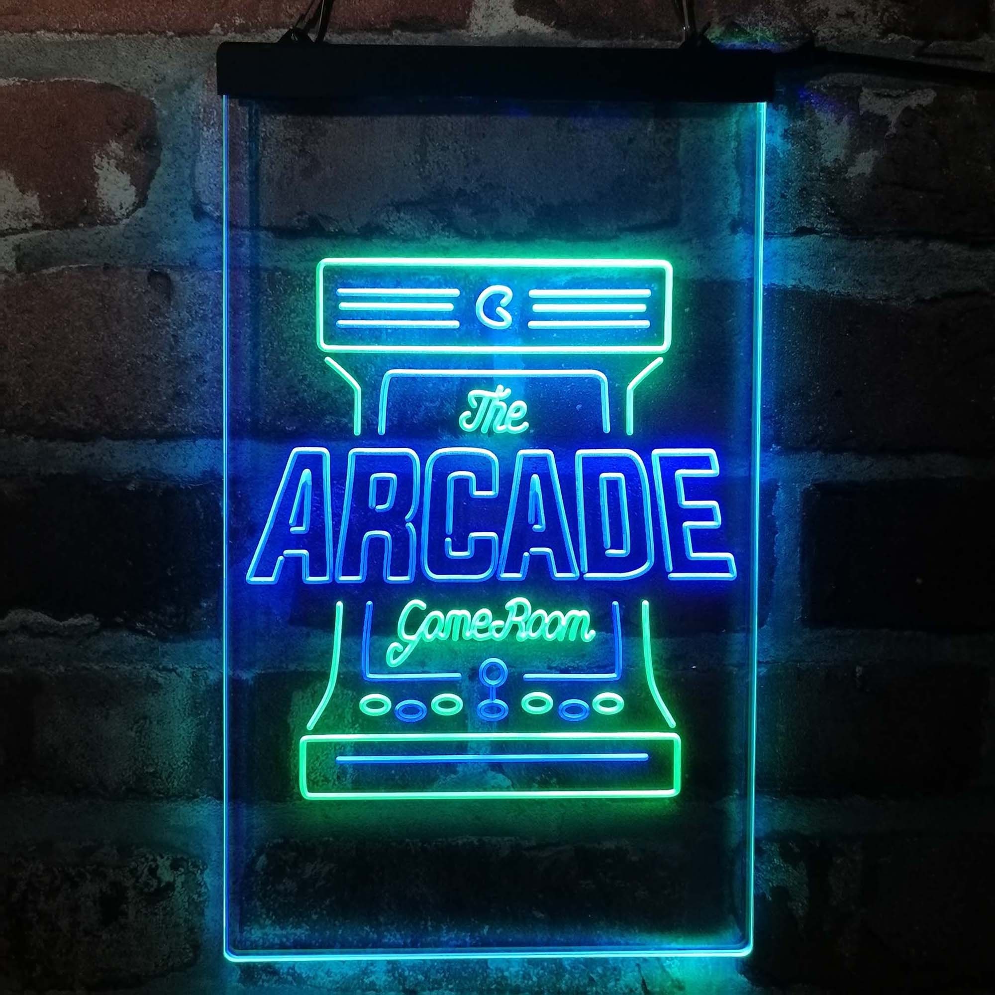 The Arcade Game Room Console Dual Color LED Sign St6-i4135 | Etsy