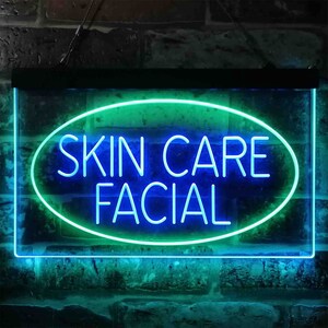Skin Care Facial Dual Color LED Neon Sign St6-i3859 - Etsy