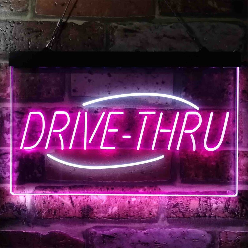 Drive Thru Display Dual Color LED Neon Sign St6-i3858 | Etsy