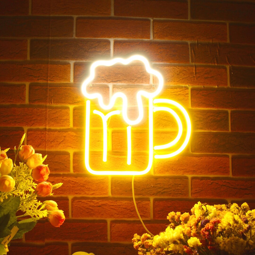 Beer Mug Decoration Flex Silicone LED Neon Sign St16-fnu0320 - Etsy
