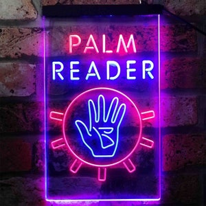 Palm Reader Hand Display Dual Color LED Sign St6-i3933 - Etsy