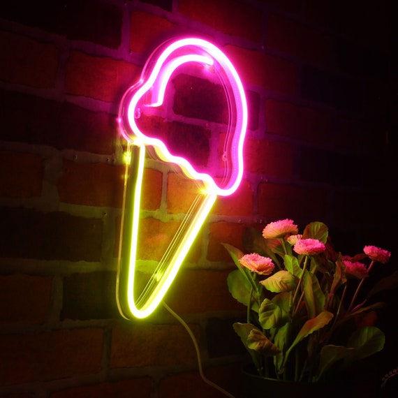 Ice-cream Decoration Flex Silicone LED Neon Sign St16-fnu0409 - Etsy