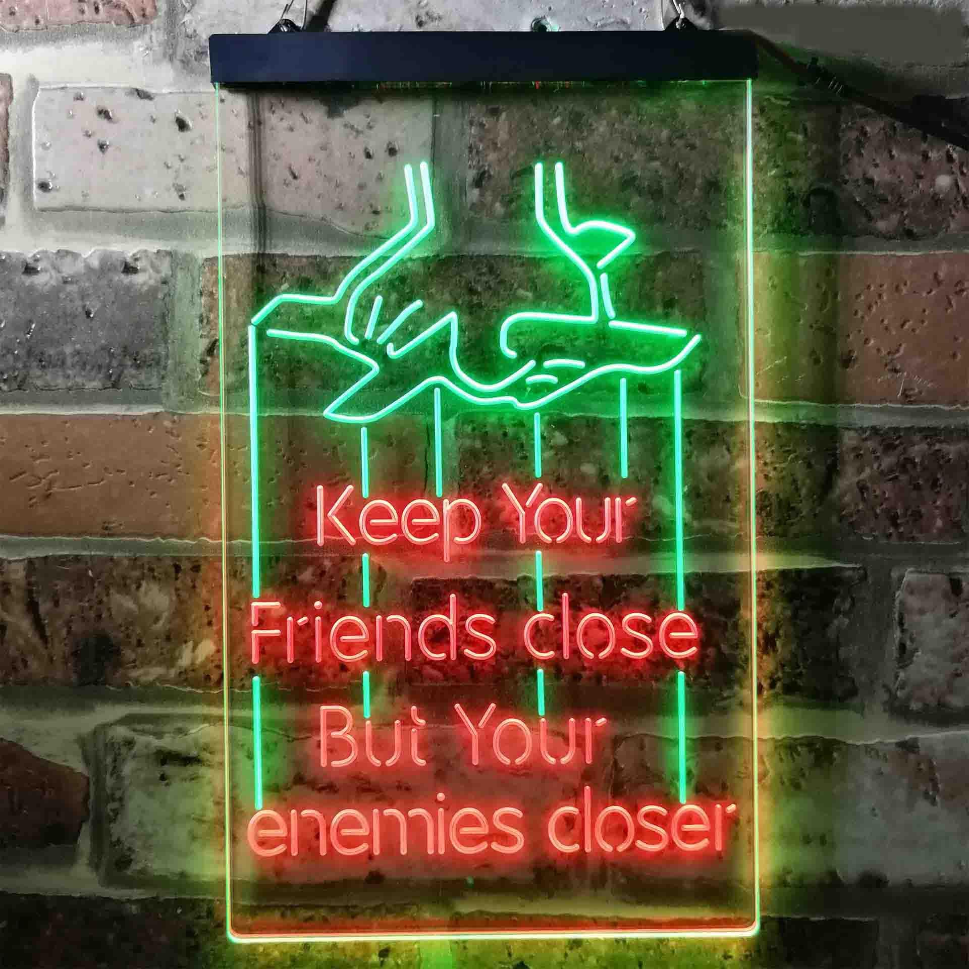Keep Your Friends Close but Your Enemies Closer Quotes Dual | Etsy