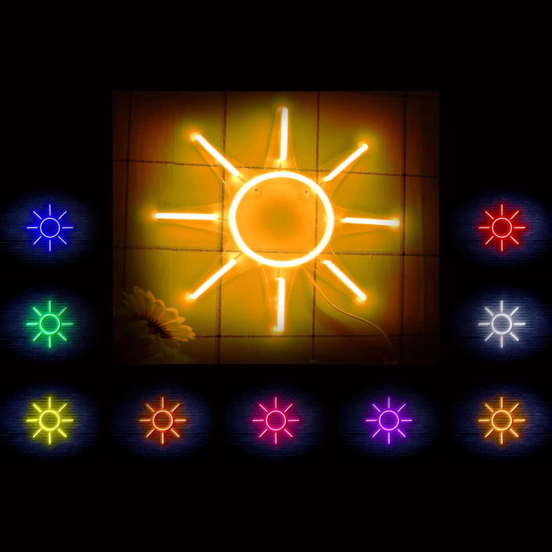 Sun Bright Room Decoration Flex Silicone LED Neon Sign St16-fnu0012 - Etsy