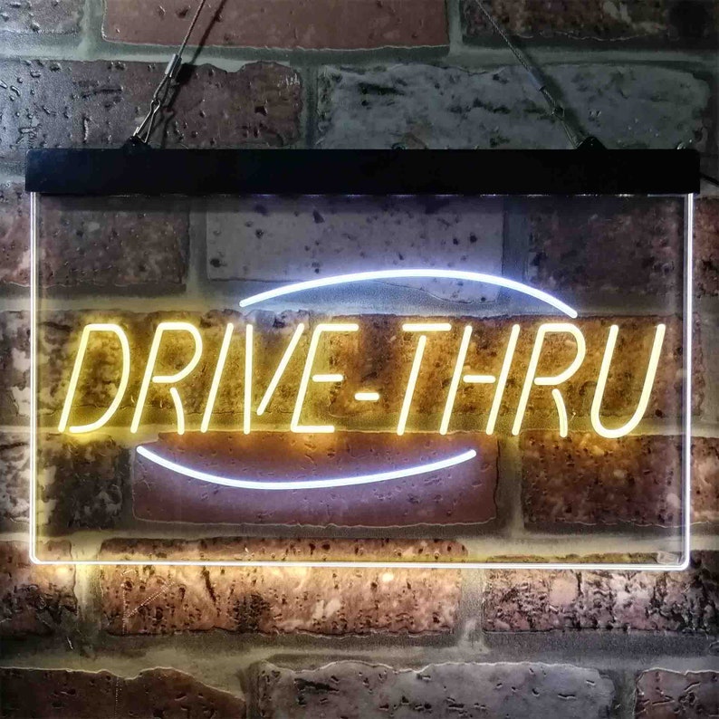 Drive Thru Display Dual Color LED Neon Sign St6-i3858 | Etsy