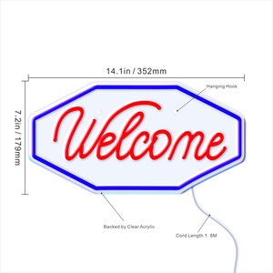 Welcome Decoration Flex Silicone LED Neon Sign St16-fnu0403 - Etsy
