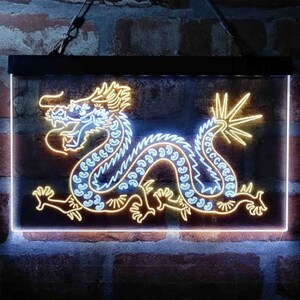 Dragon Dance Dual Color LED Neon Sign St6-i4047 - Etsy