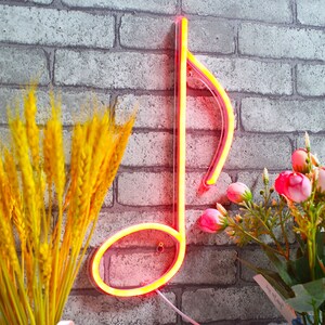 Musical Note Decoration Flex Silicone LED Neon Sign St16-fnu0074 - Etsy