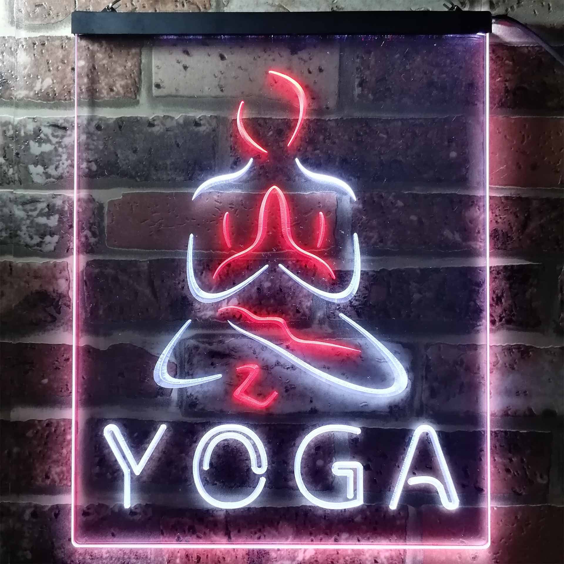 Hot Yoga Dual Color LED Neon Sign St6-i0557 | Etsy