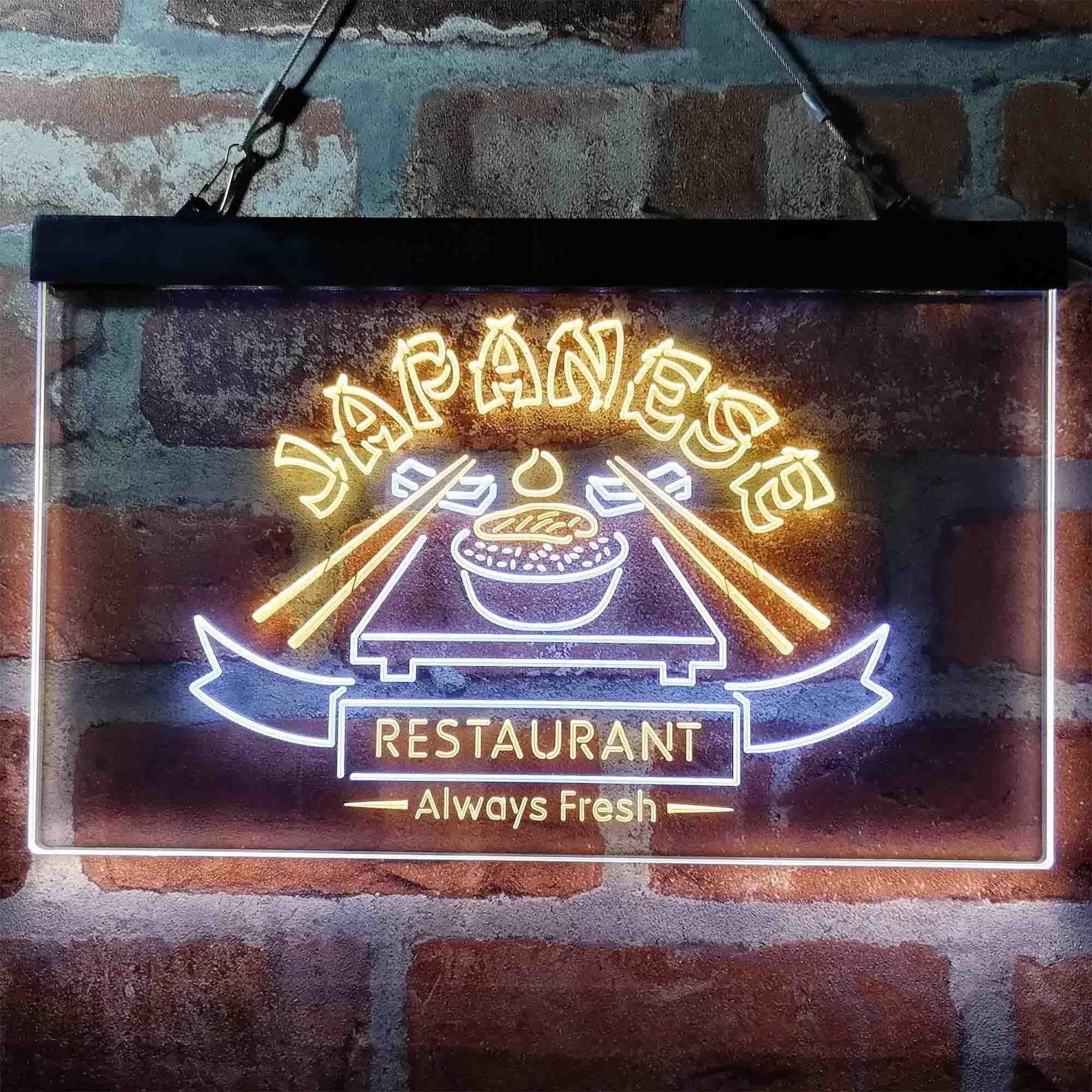 Fresh Japanese Restaurant Food Dual Color LED Neon Sign - Etsy