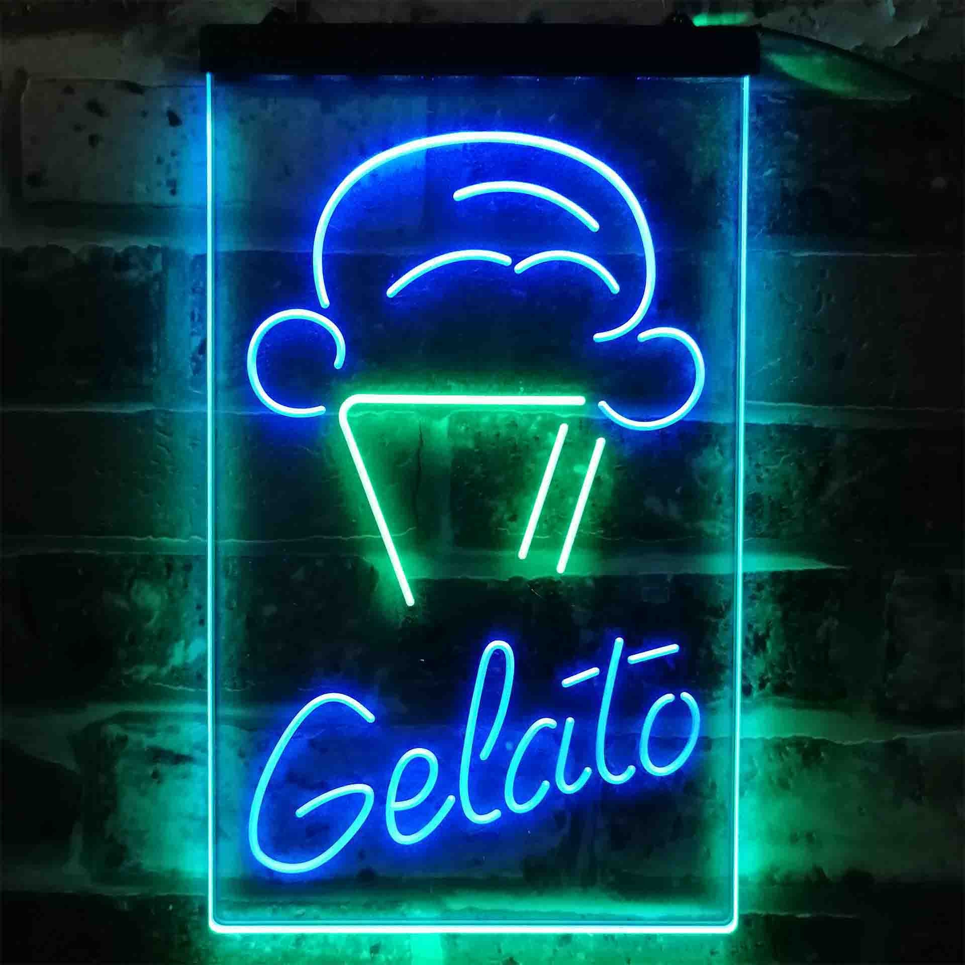 Gelato Ice Cream Shop Dual Color LED Neon Sign st6-i3802 | Etsy