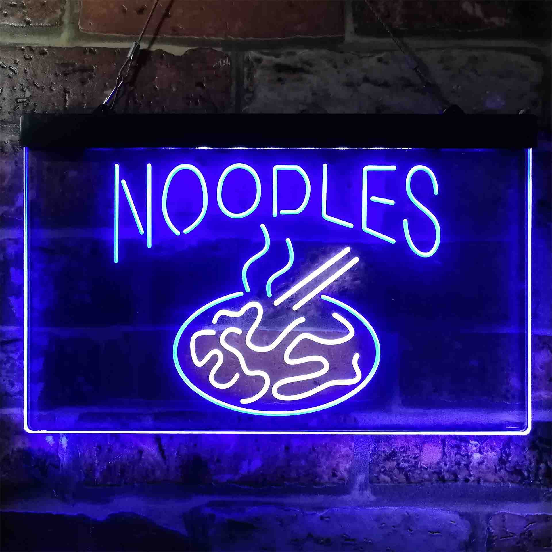 Noodles Fire Snack Shop Dual Color LED Neon Sign st6-i3855 | Etsy