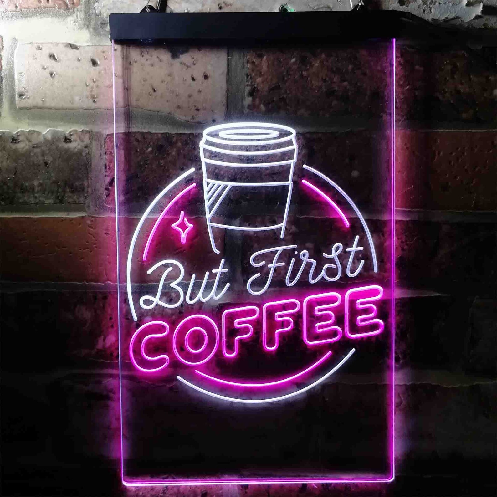 But First Coffee Shop Bedroom Room Dual Color LED Neon Sign - Etsy