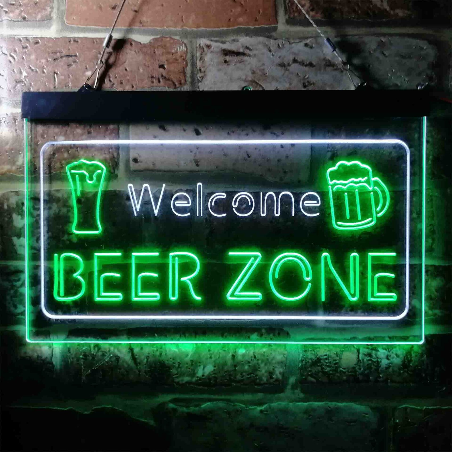 Welcome Beer Zone Bar Club Dual Color LED Neon Sign St6-i3667 | Etsy