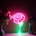 Rose Flower Women Room Decor Flex Silicone LED Neon Sign St16-fnu0034 ...