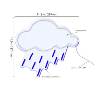 Raining Cloud Decoration Flex Silicone LED Neon Sign St16-fnu0260 - Etsy