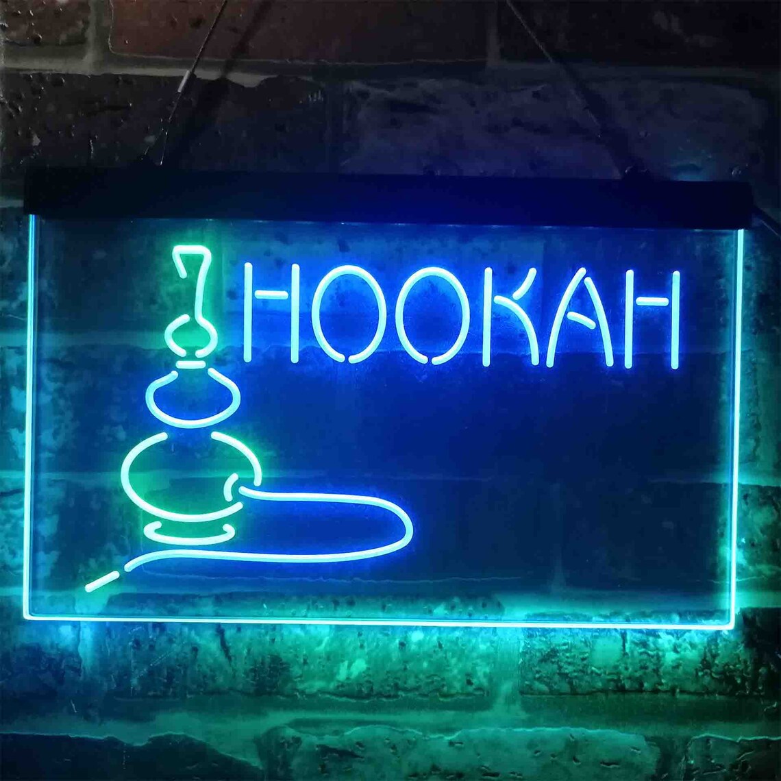 Hookah Smoke Bar Dual Color LED Neon Sign St6-i3906 - Etsy
