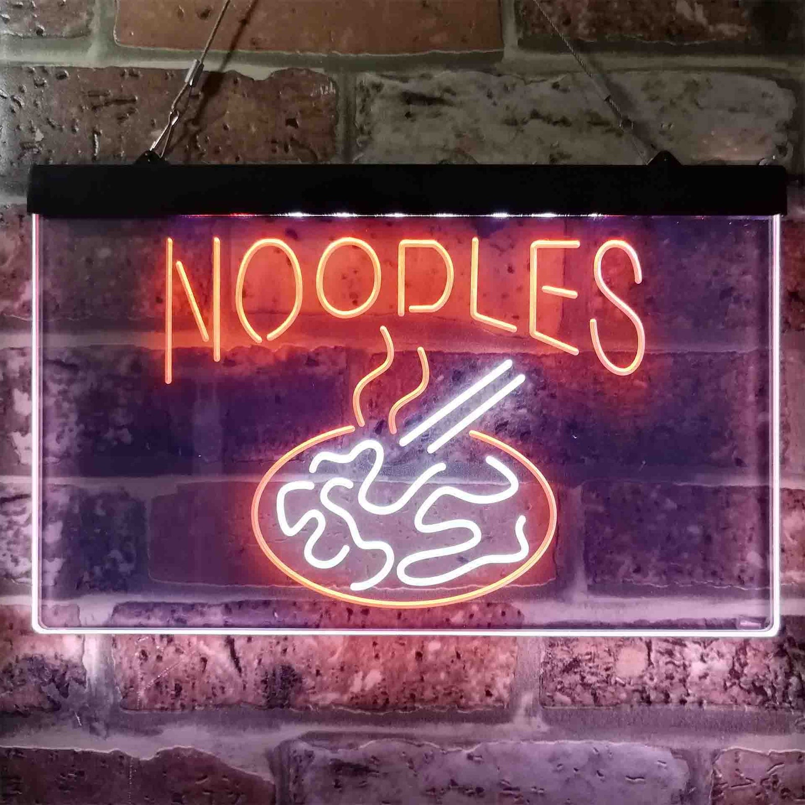 Noodles Fire Snack Shop Dual Color LED Neon Sign st6-i3855 | Etsy