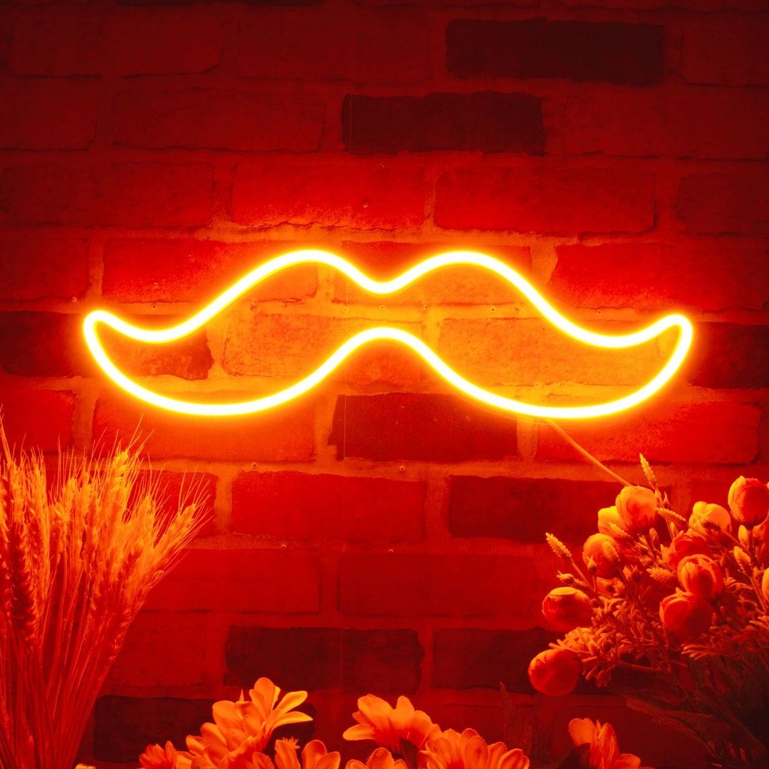 Moustache Decoration Flex Silicone LED Neon Sign St16-fnu0278 - Etsy